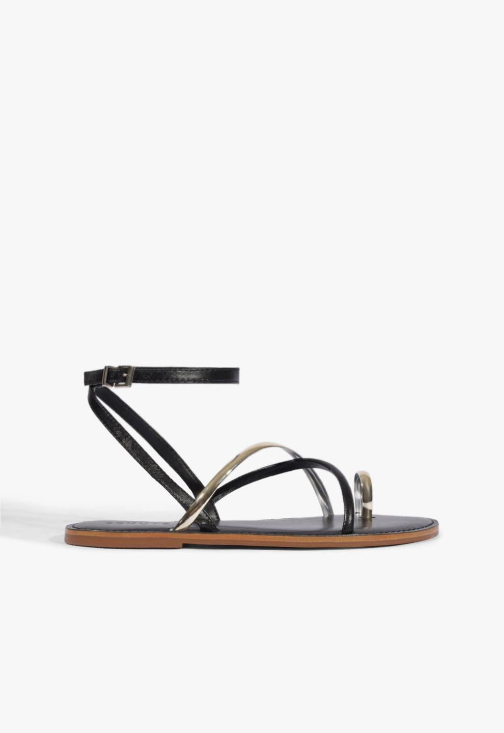 Valeria Black Flat Sandal – SCHUTZ