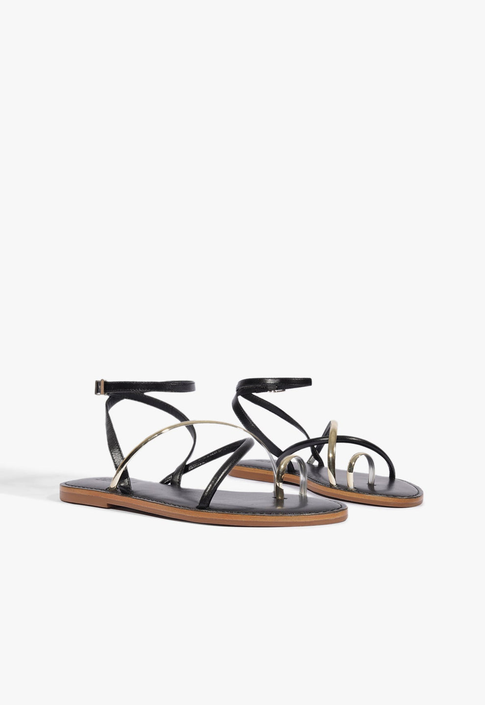 Valeria Black Flat Sandal – SCHUTZ