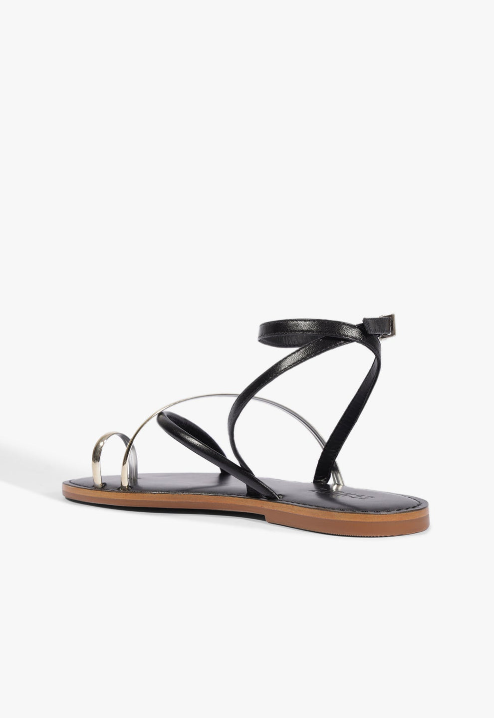 Valeria Black Flat Sandal – SCHUTZ