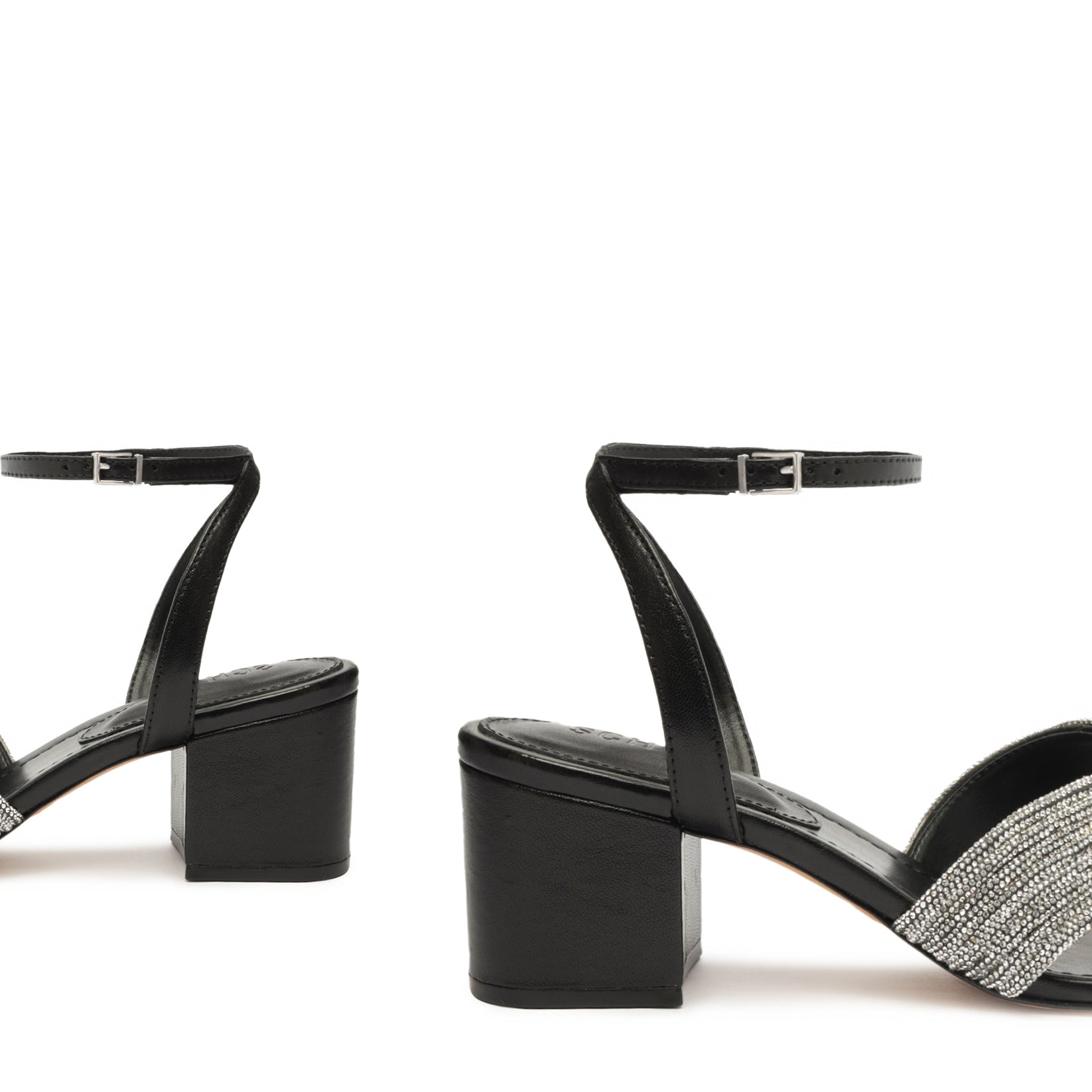 Hattie Mid Block Leather Sandal – SCHUTZ