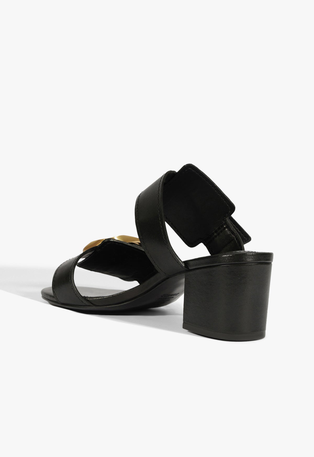 Olga Block Sandal | Black | Leather – SCHUTZ