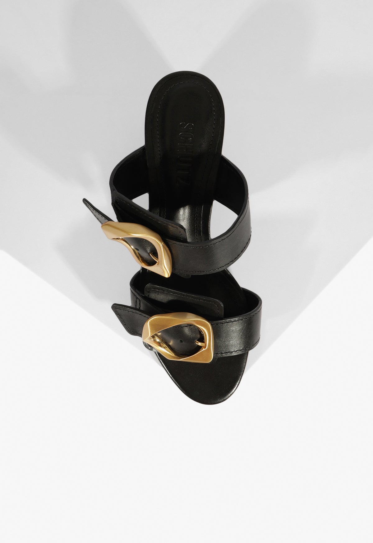 Olga Block Sandal | Black | Leather – SCHUTZ