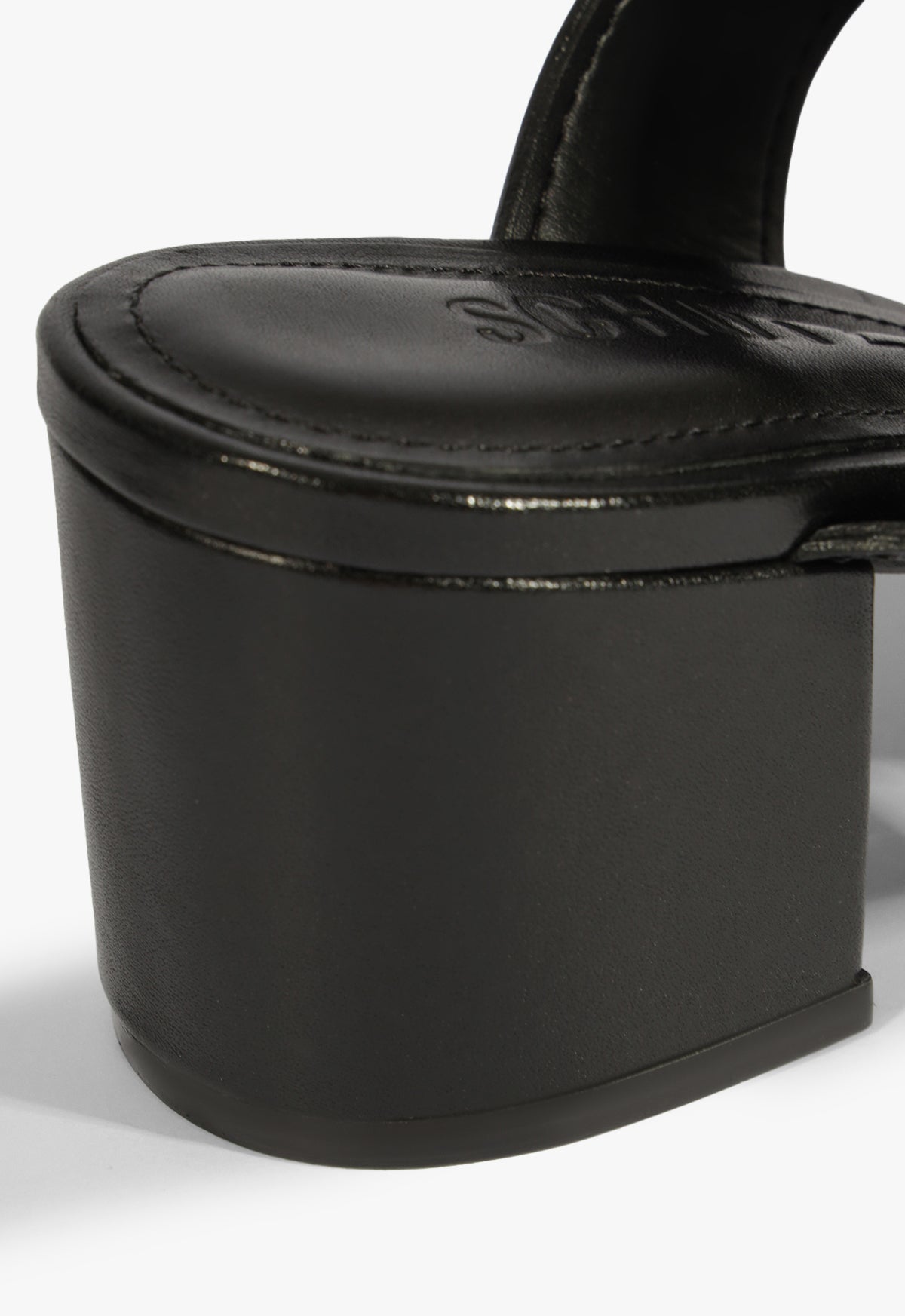 Olga Block Sandal | Black | Leather – SCHUTZ