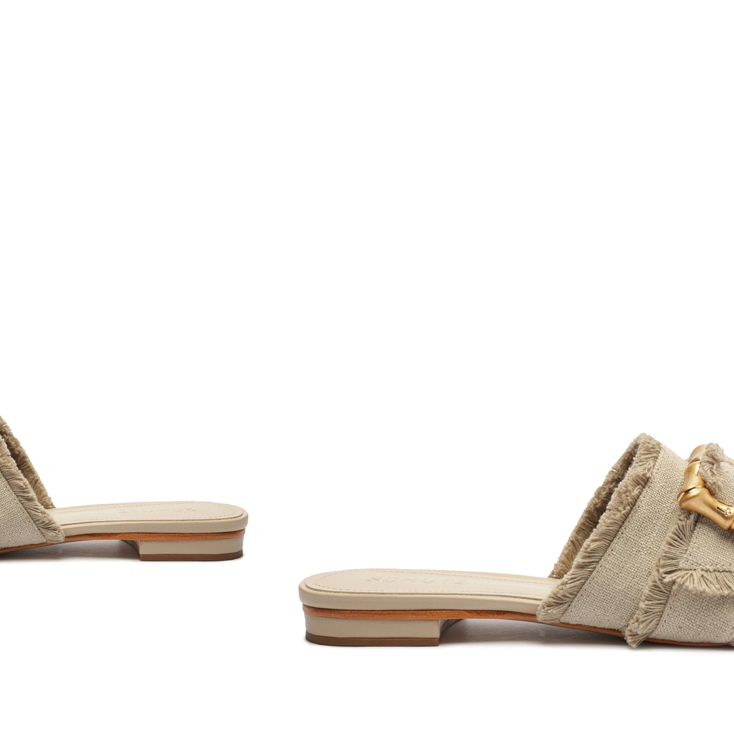 Enola Linen Flat Mule – SCHUTZ