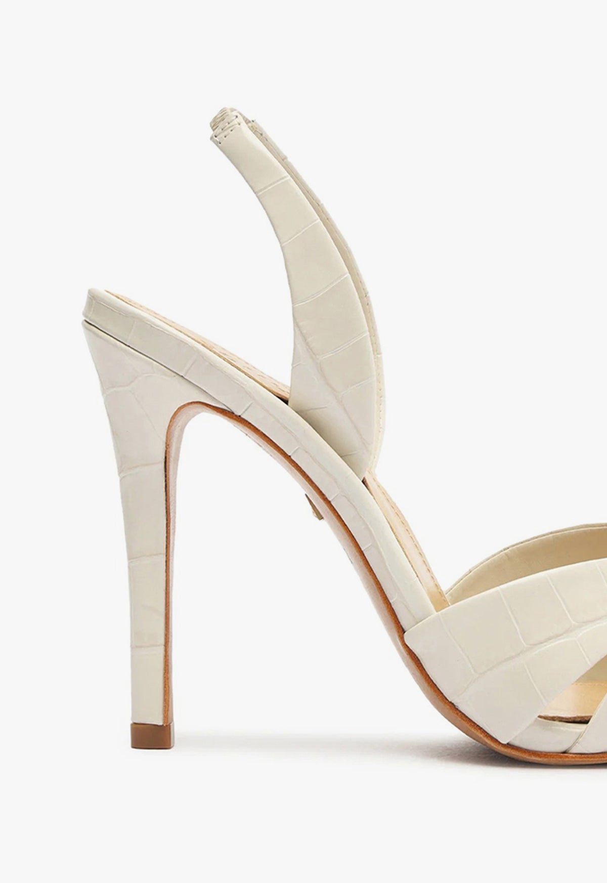 Keefa Crocodile-Embossed Leather Sandal – SCHUTZ