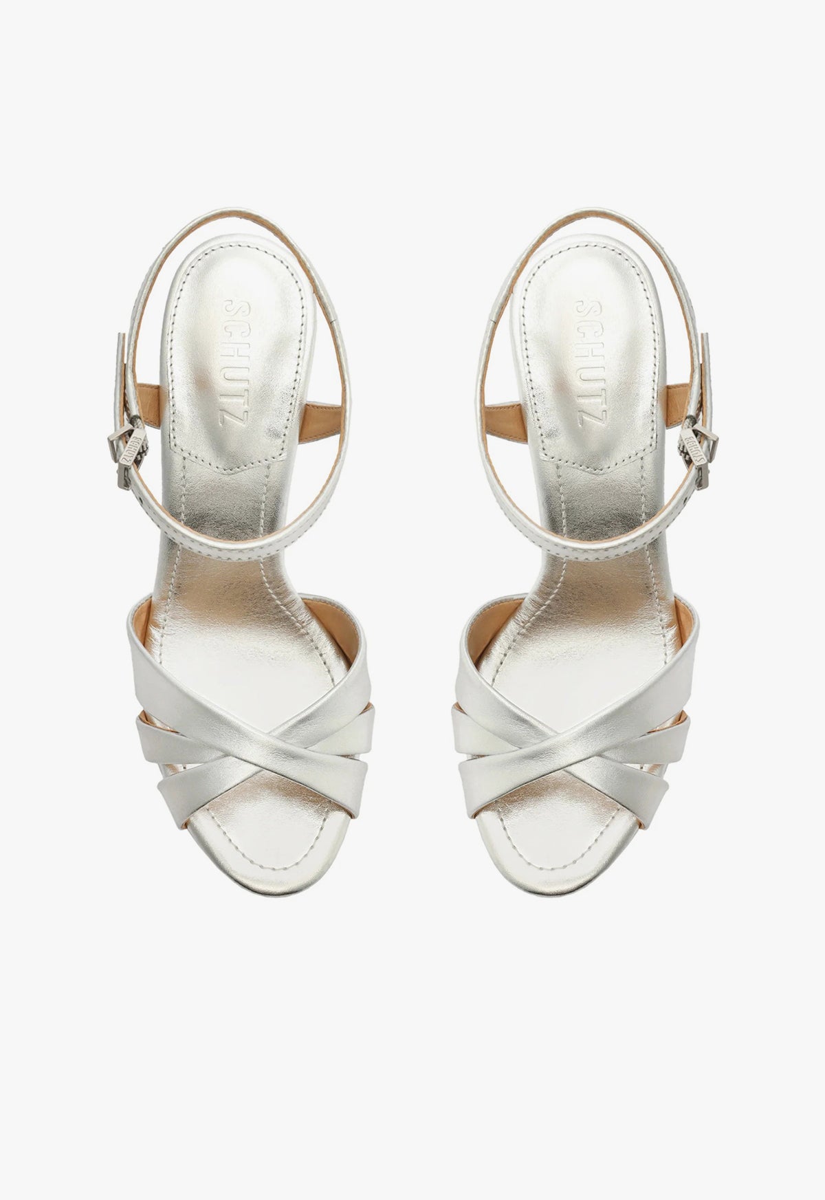 Keefa High Platform Sandal | Silver | Metallic – SCHUTZ