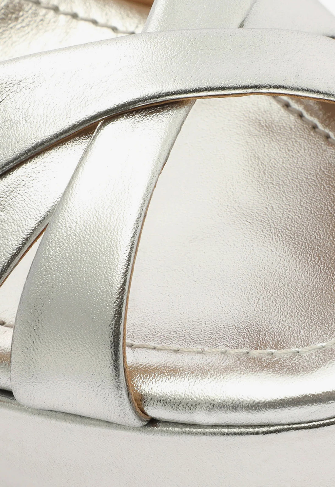 Keefa High Platform Sandal | Silver | Metallic – SCHUTZ