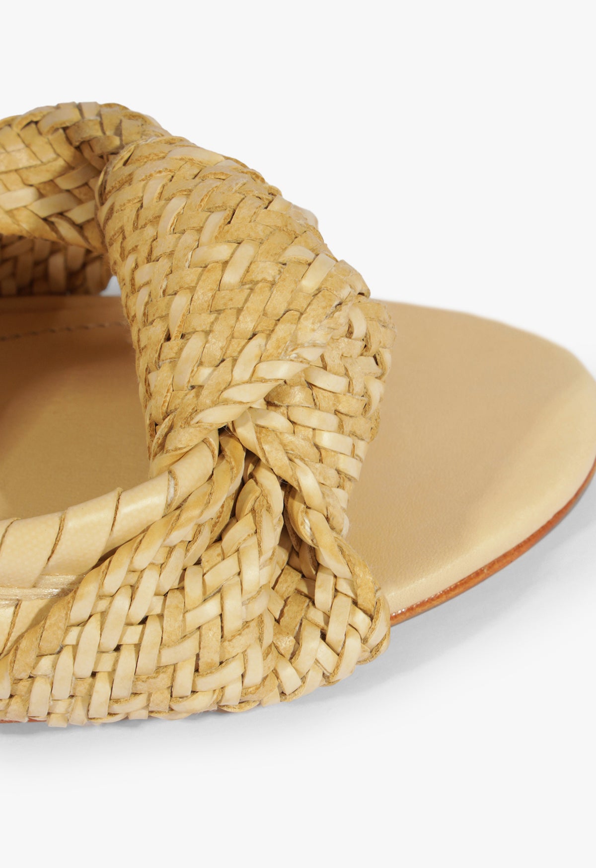 Khari Block Sandal | Beige | Synthetic – SCHUTZ