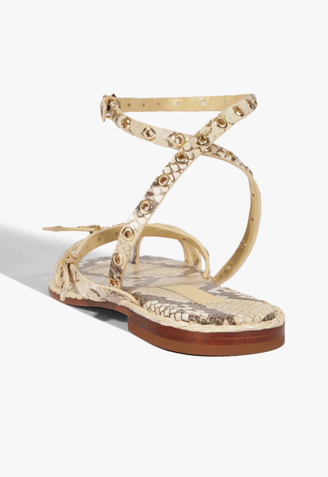Annete Flat Sandal | Animal Print Leather – SCHUTZ
