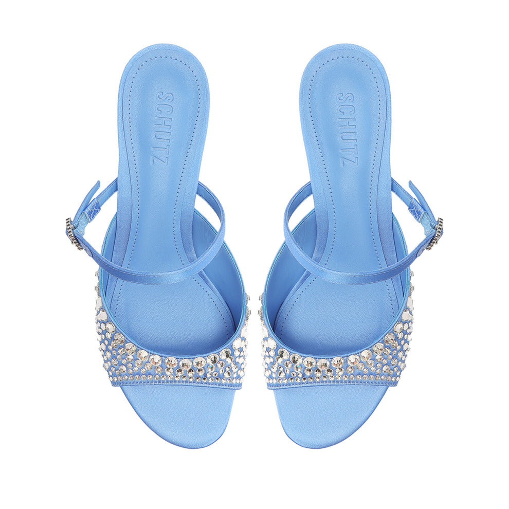 Louise Low Satin Sandal – SCHUTZ