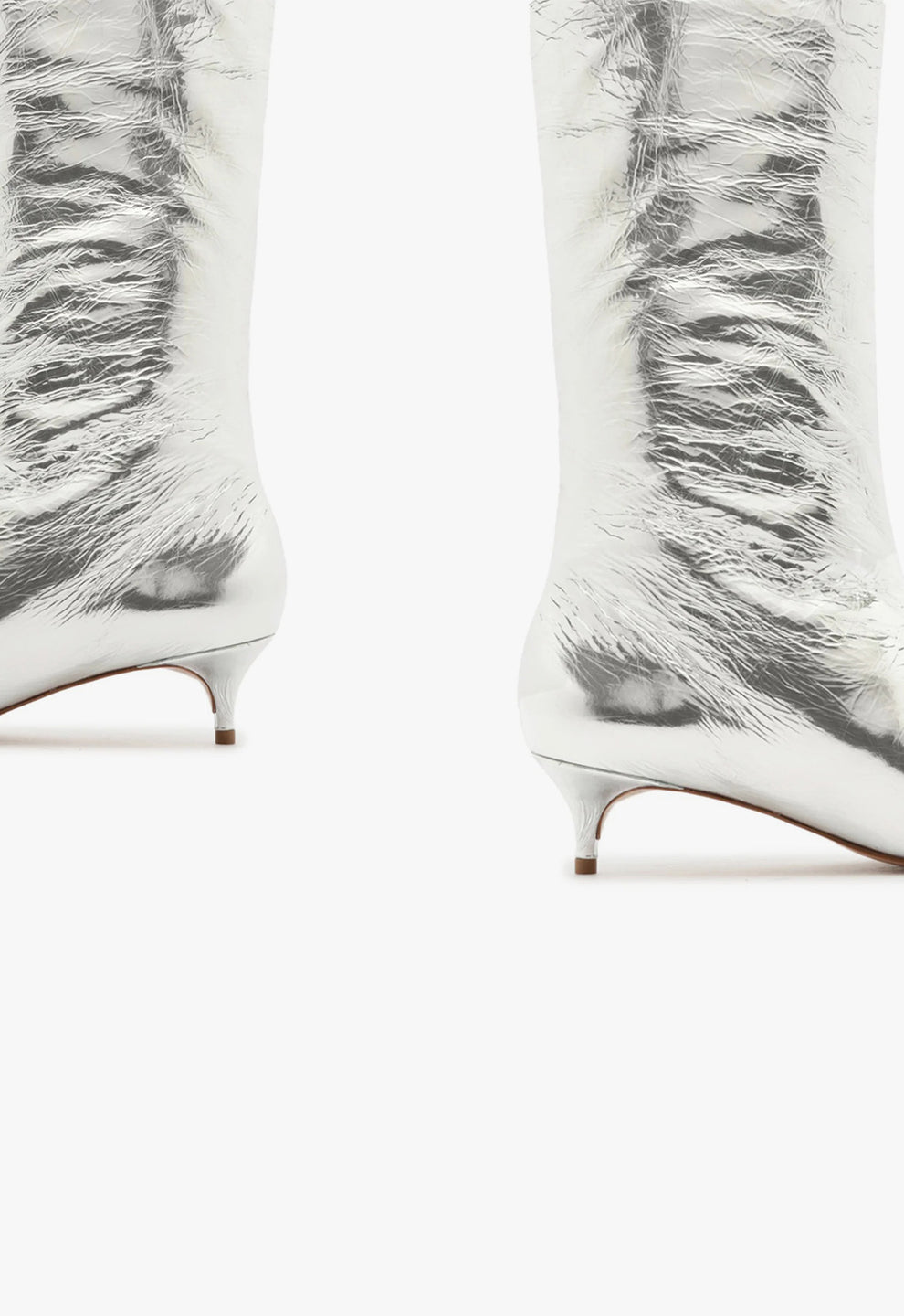 Gail Up Metallic Silver Boot - SCHUTZ