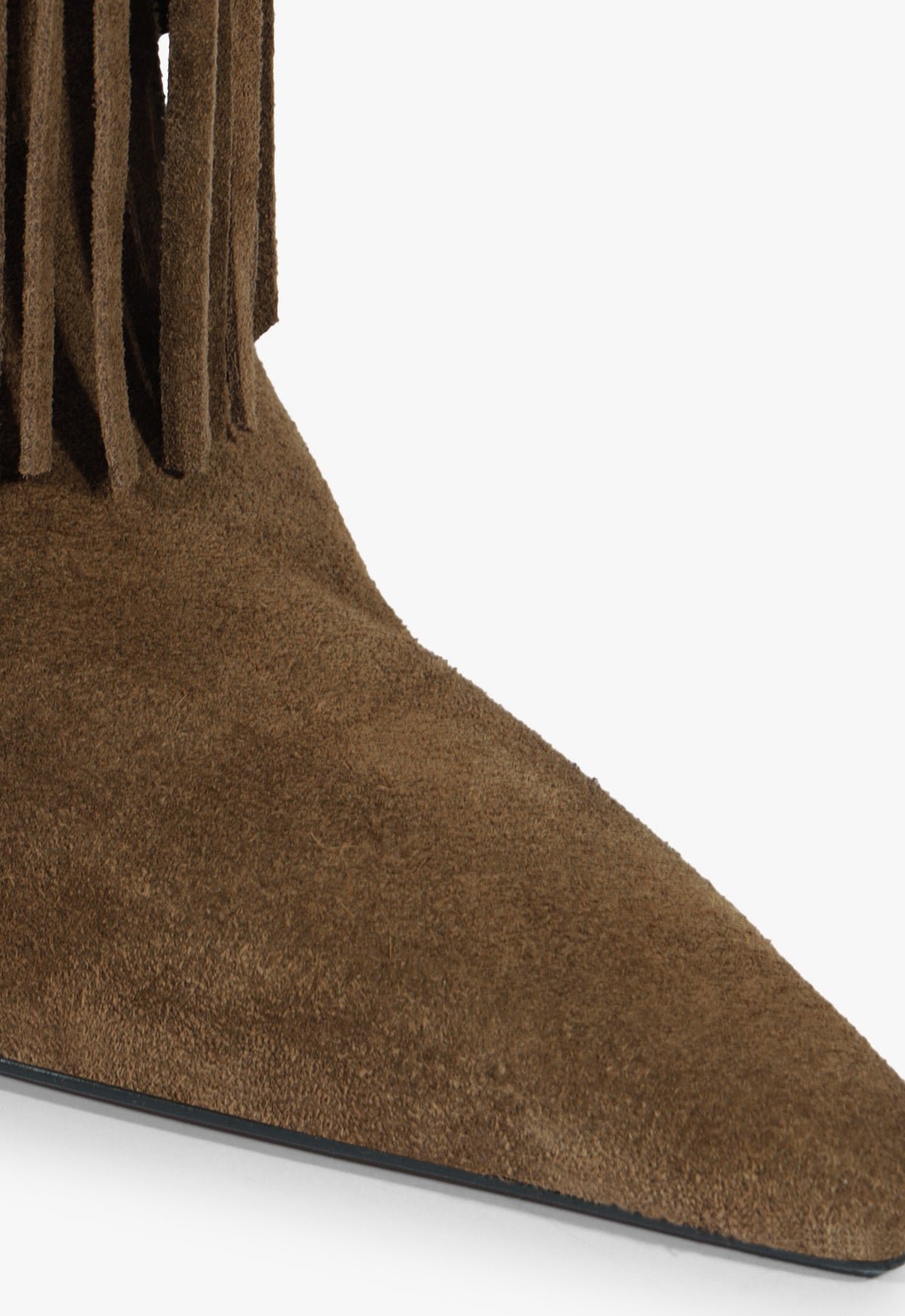 Brown Suede Boot Raffaela Up Fringes | SCHUTZ