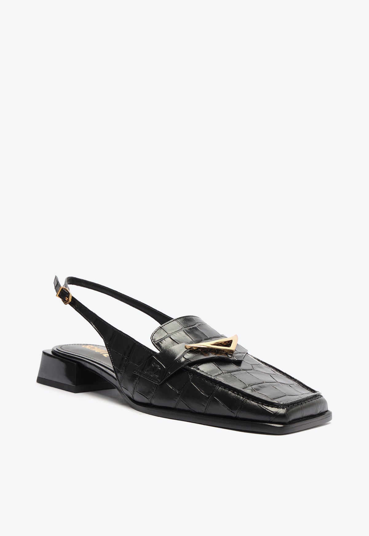 Arizona Sling Block Leather Pump – SCHUTZ