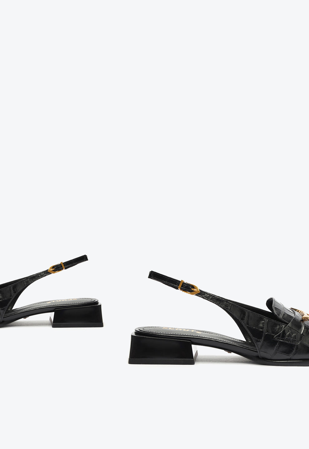 Arizona Sling Block Leather Pump – SCHUTZ