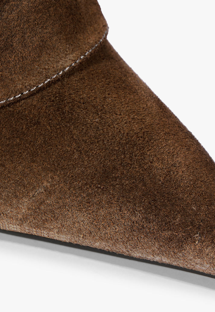 Brown Suede Boot Mikki Up Cloak | SCHUTZ