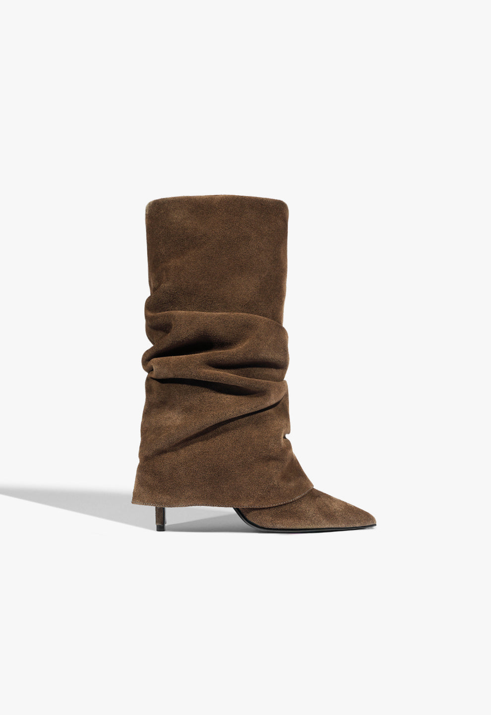 Brown Suede Bootie Mikki Cloak | SCHUTZ