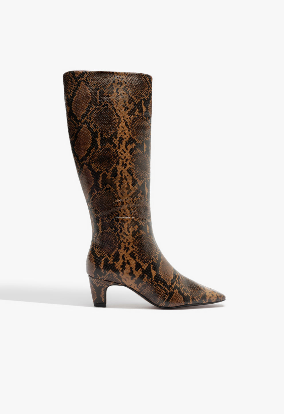 Brown Snake Boot Dellia | SCHUTZ