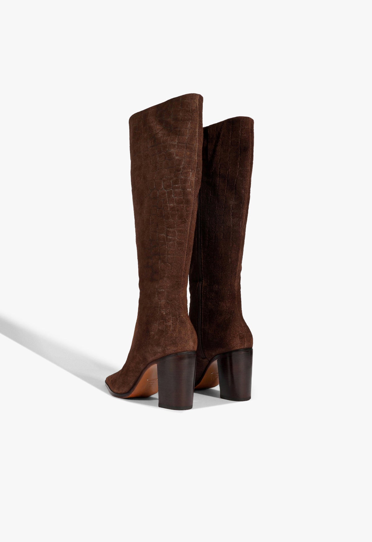 Brown Croc Boot Mary | SCHUTZ