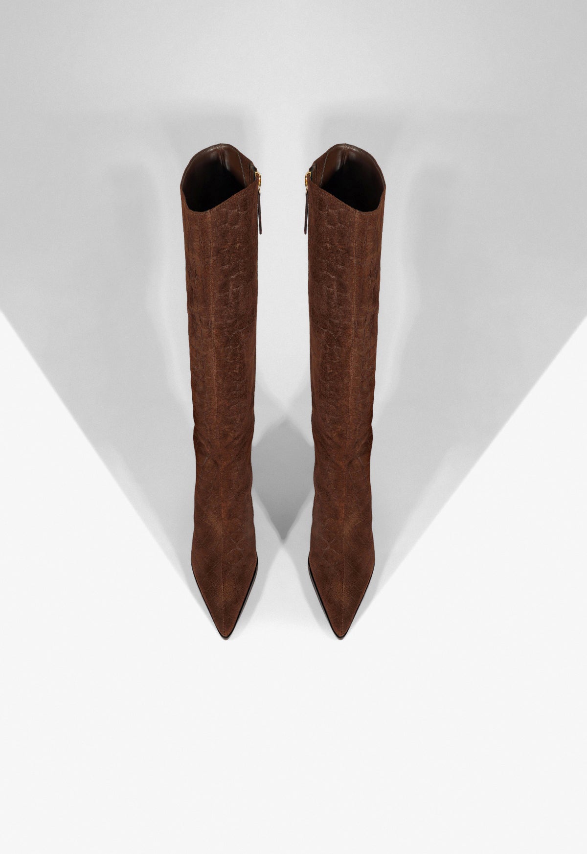 Brown Croc Boot Mary | SCHUTZ