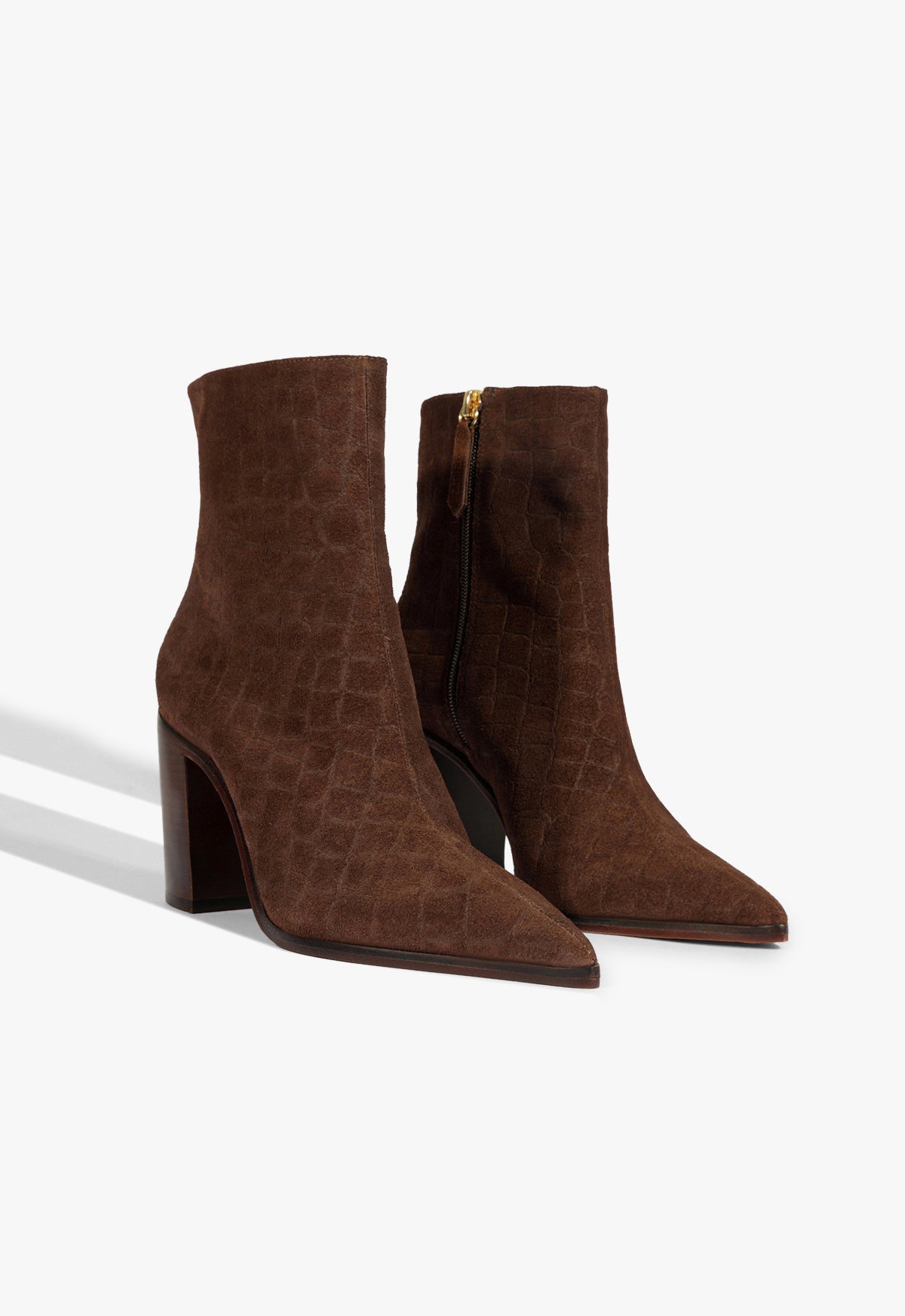Brown Croc Bootie Mary | SCHUTZ
