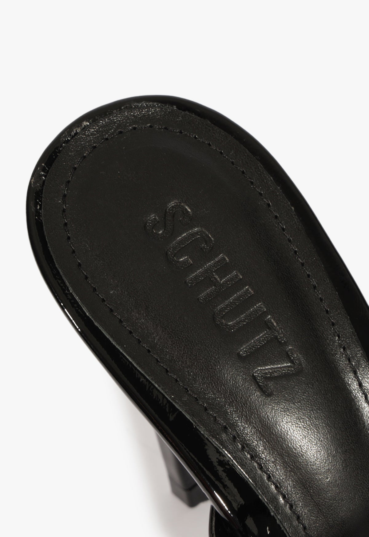 Jessica Mule Patent Sandal – SCHUTZ