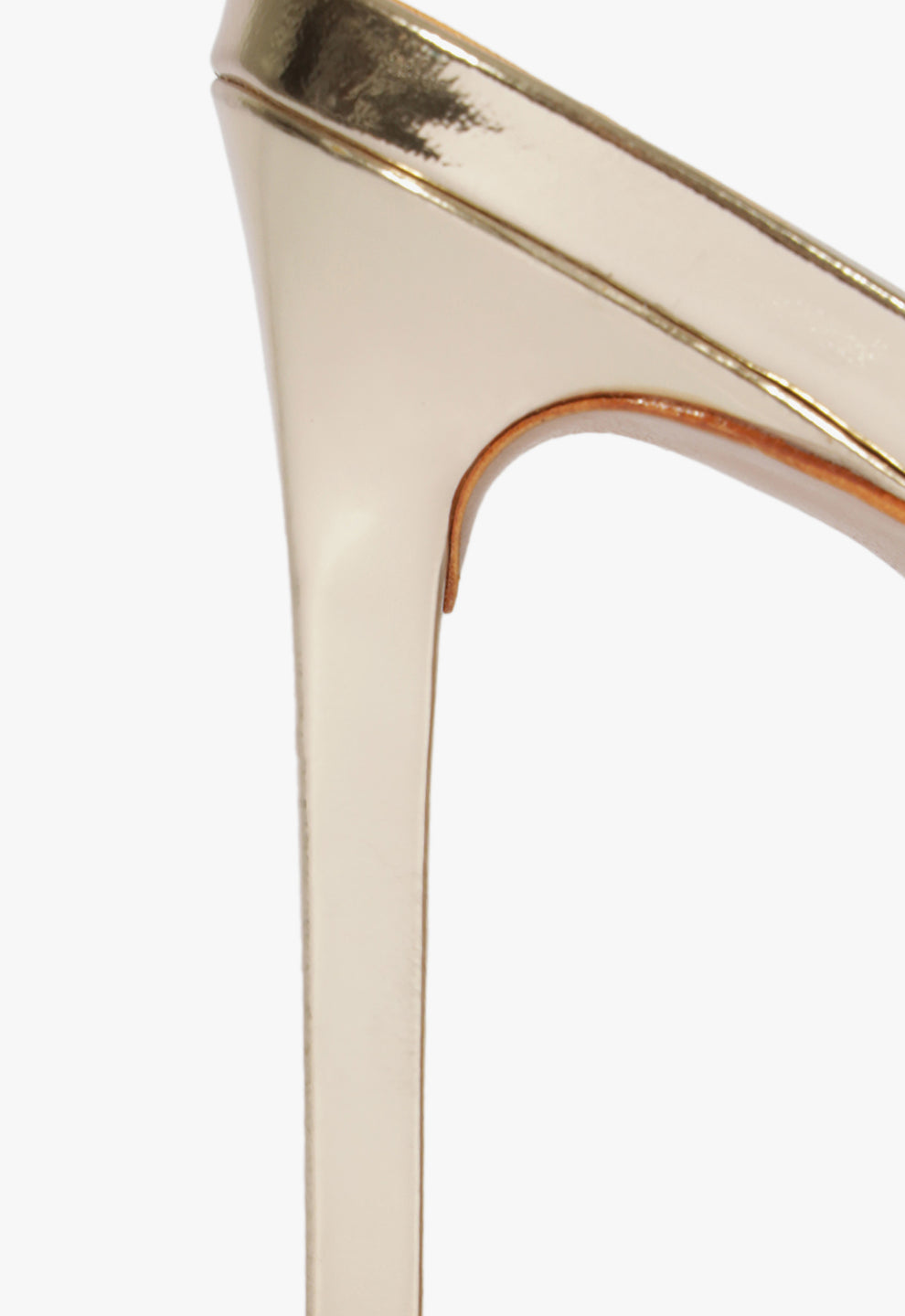 Jessica Mule Gold Sandal | Stiletto Heel - SCHUTZ