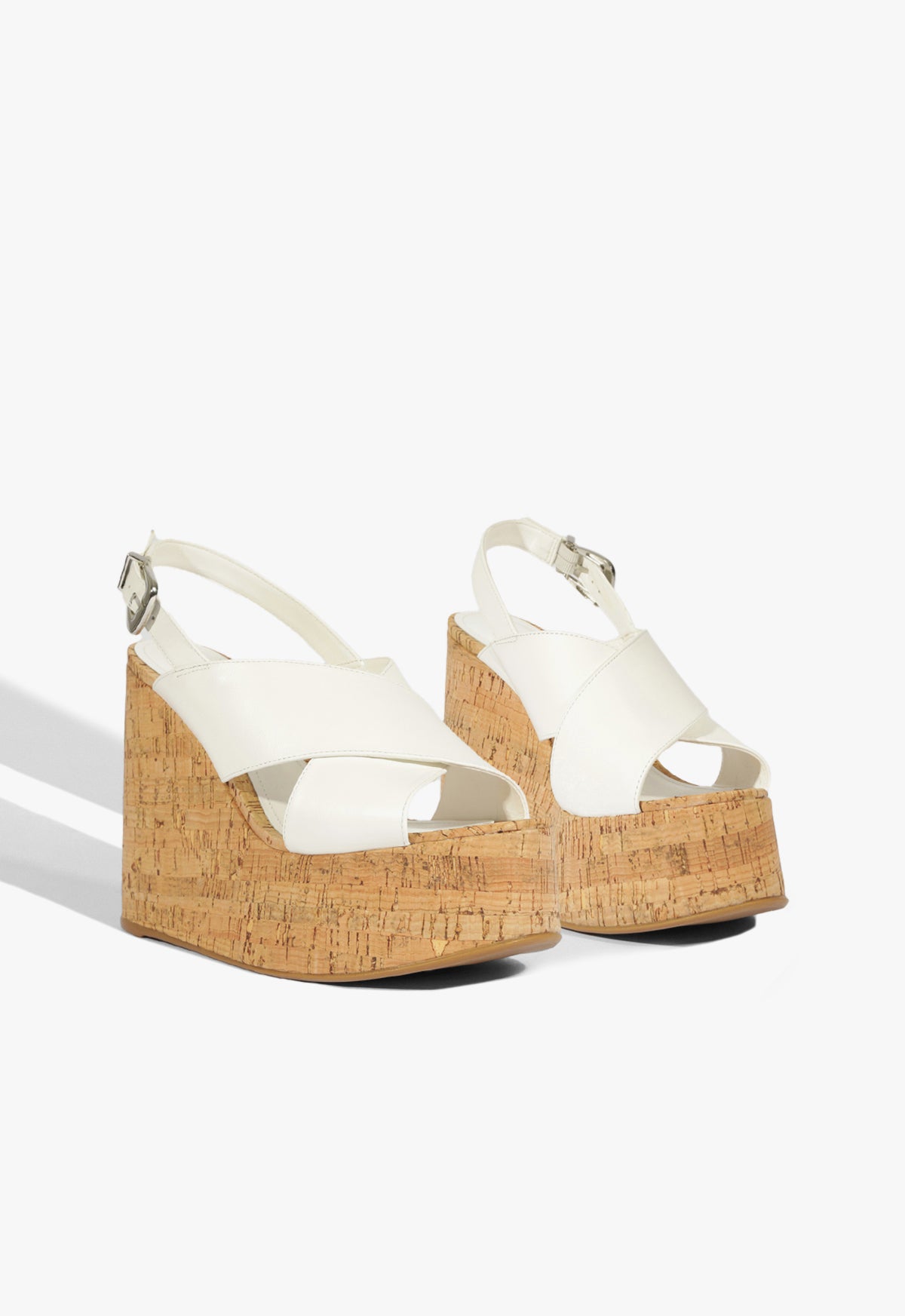 Jennifer Platform Sandal | White | Leather – SCHUTZ
