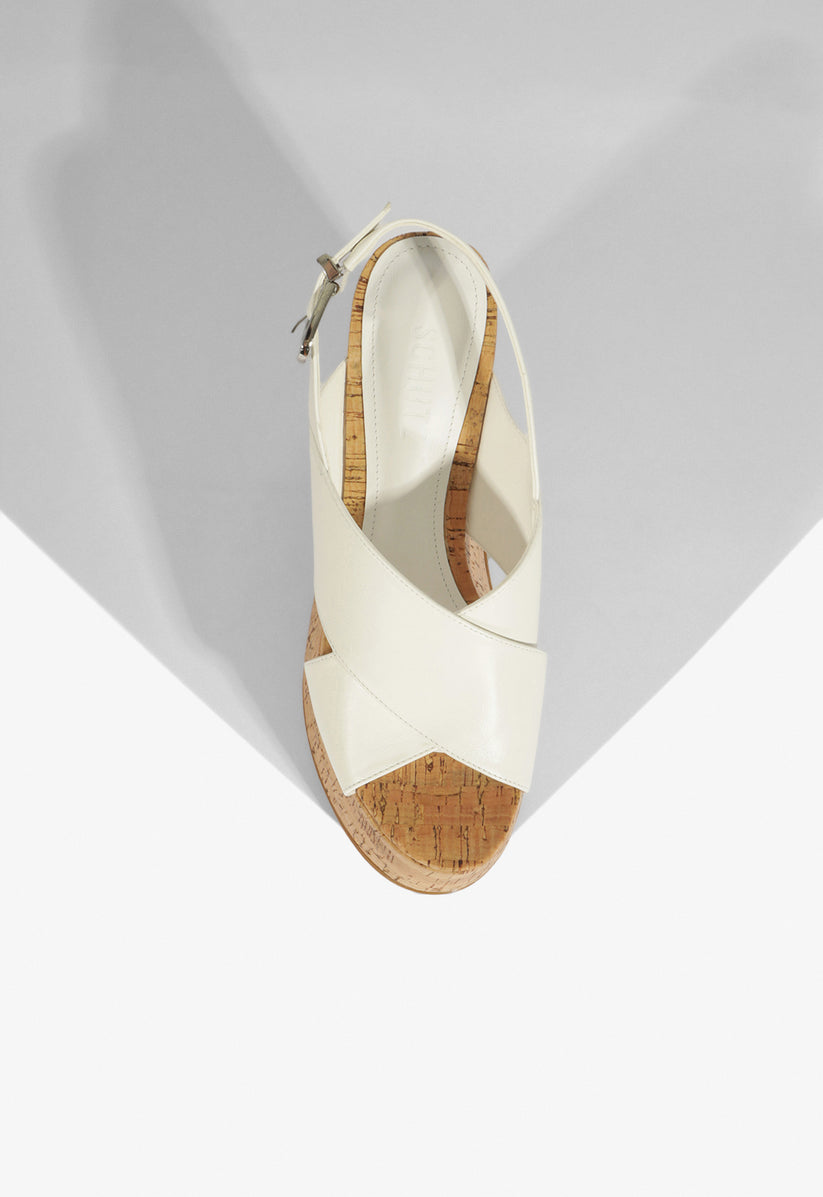 Jennifer Platform Sandal | White | Leather – SCHUTZ