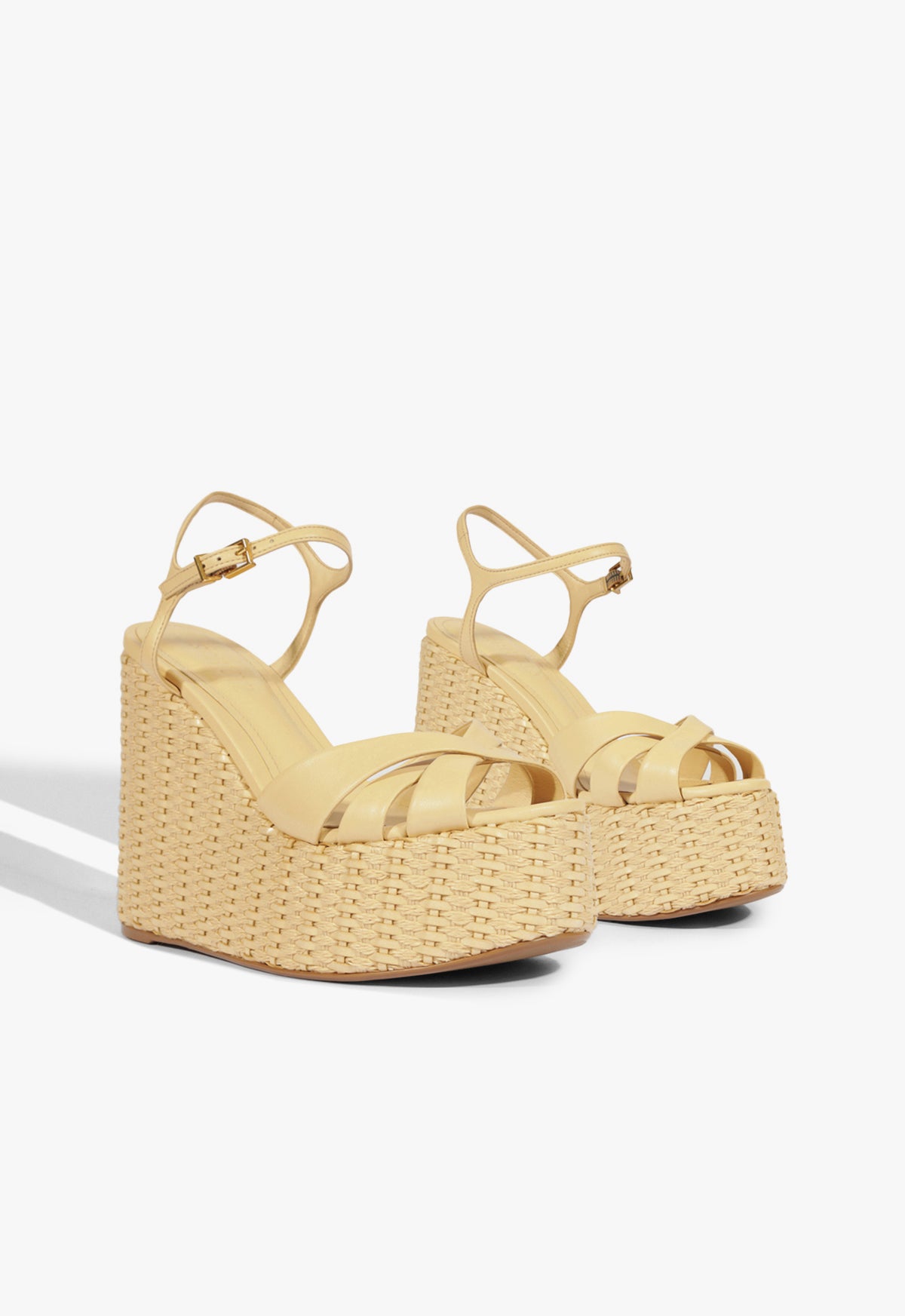 Keefa Straw Platform Sandal | SCHUTZ