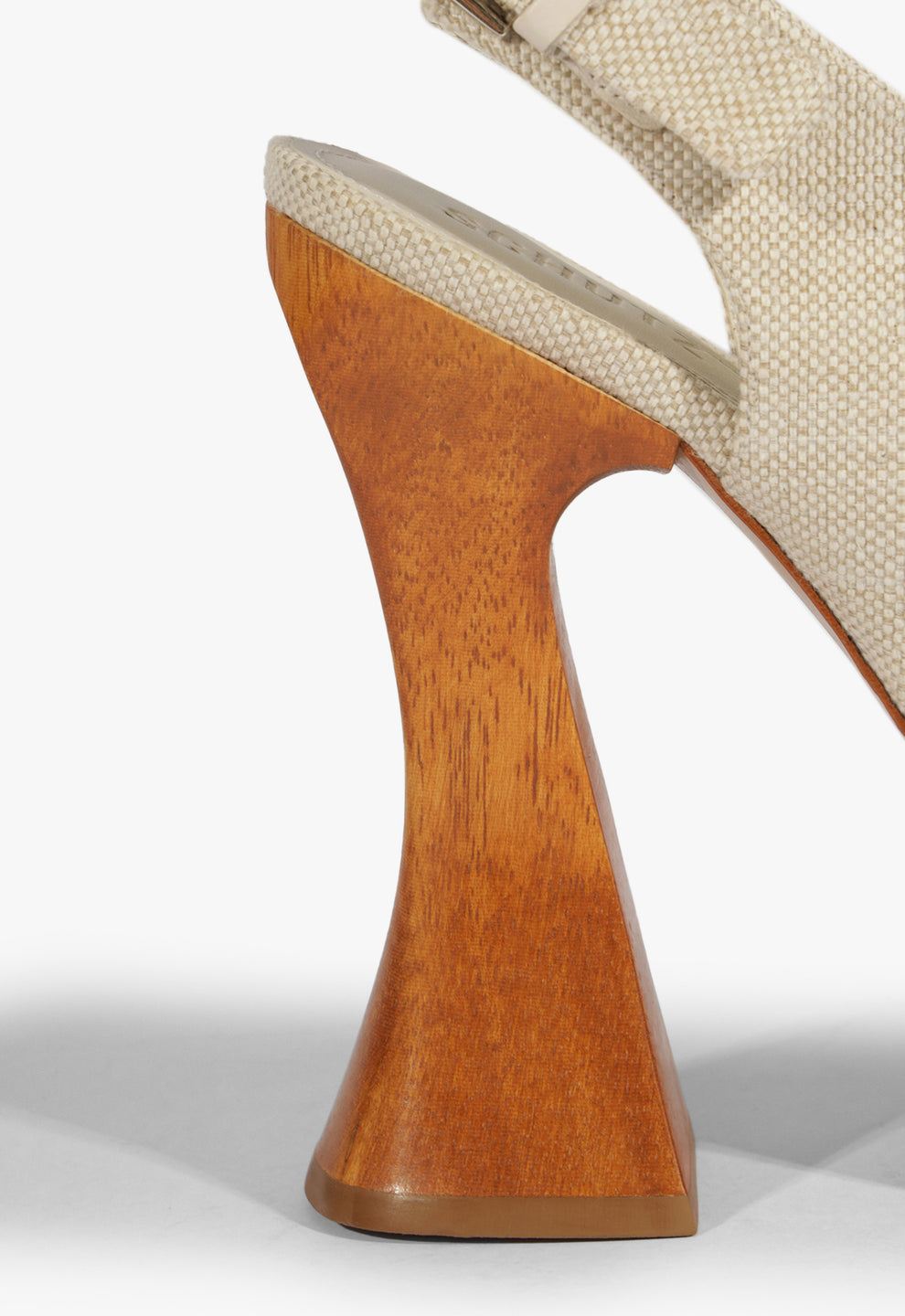 Jennifer Platform Sandal | Beige | Fabric – SCHUTZ