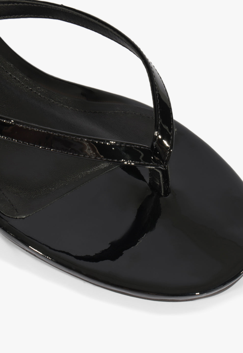 Carolyn Black Low Stiletto Heel Sandal – SCHUTZ