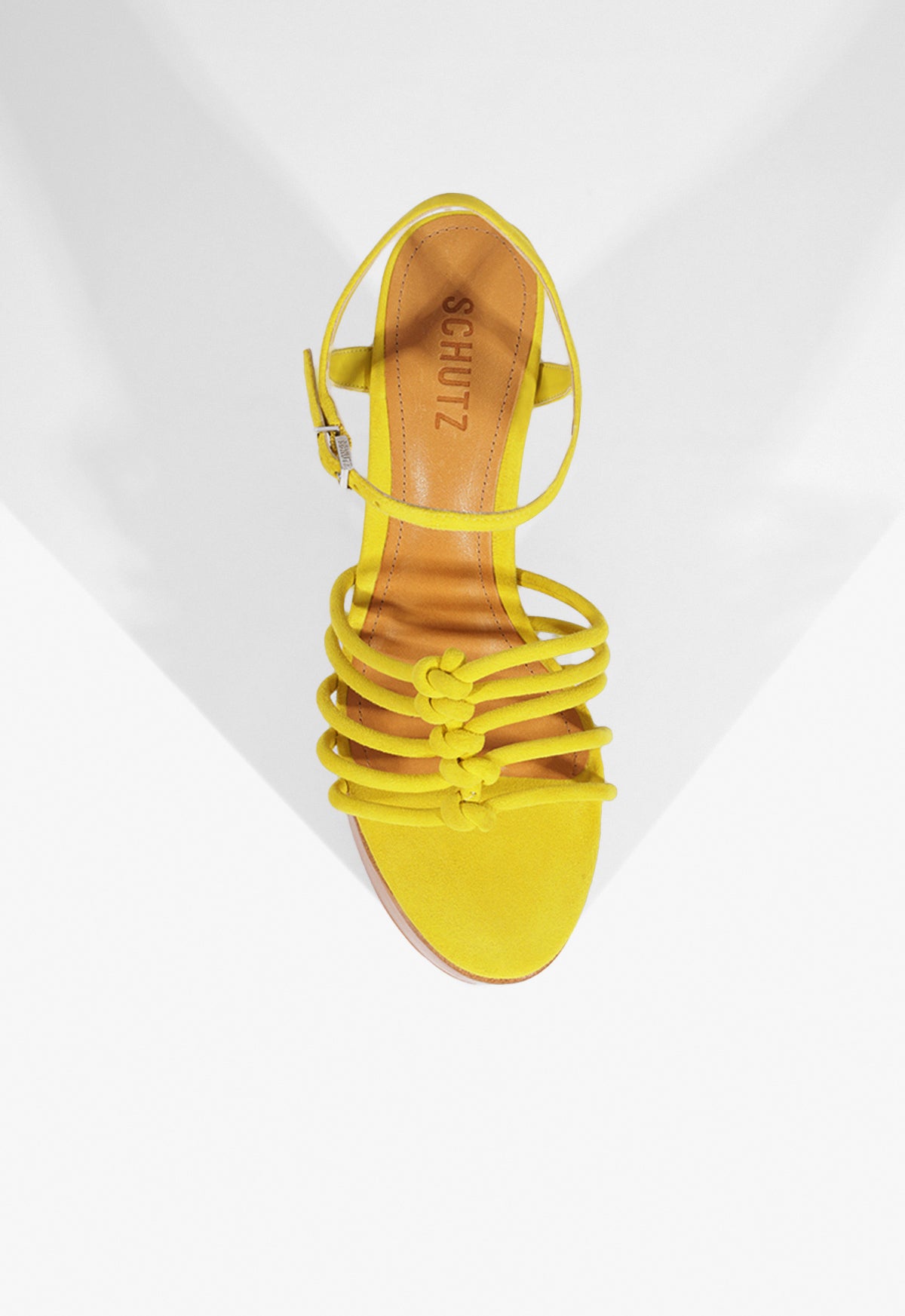 Sandy Platform Sandal | Yellow | Suede – SCHUTZ
