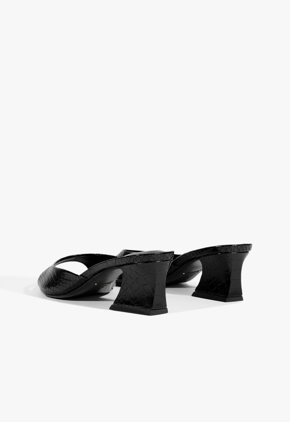 Marlee Black Mid Block Heel Sandal | SCHUTZ