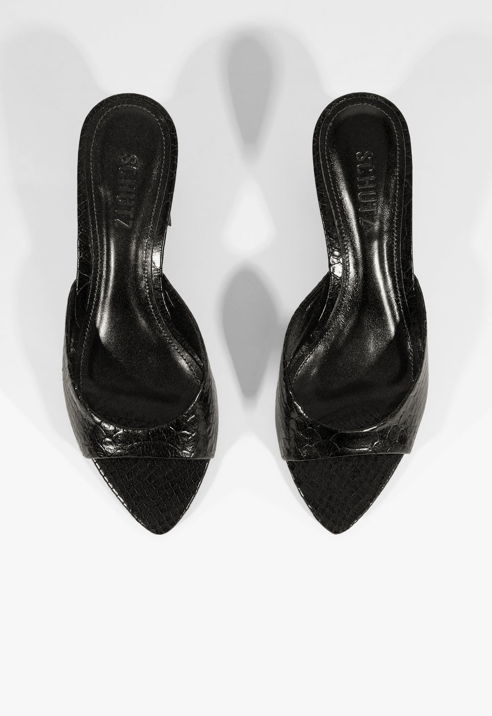 Marlee Black Mid Block Heel Sandal | SCHUTZ