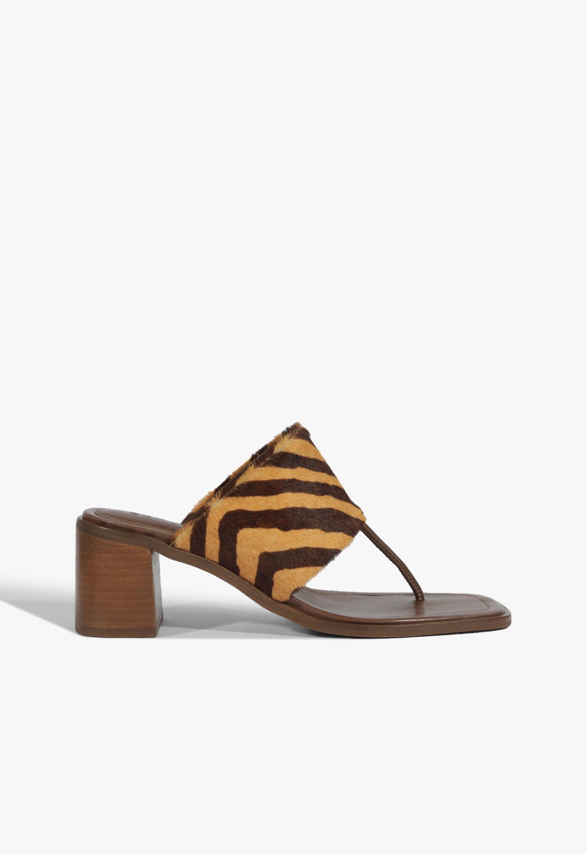Martha Animal Print Mid Block Heel Sandal – SCHUTZ
