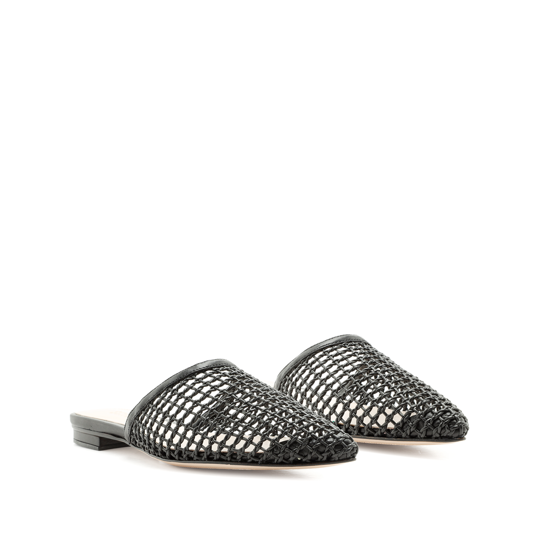 Cilene Flat Slide Mule in Mesh Leather | Schutz Shoes – SCHUTZ