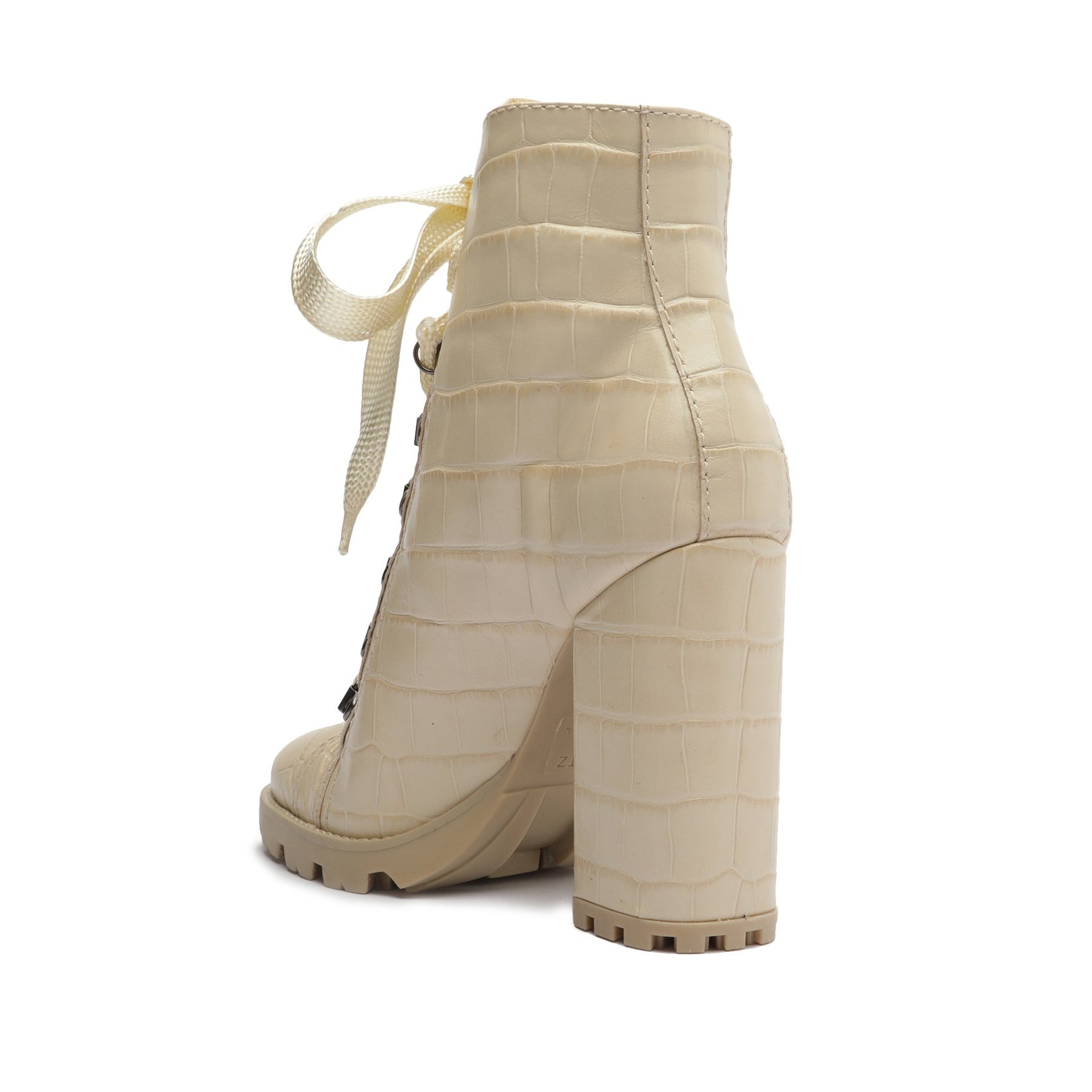 Zhara Crocodile-Embossed Leather Bootie – SCHUTZ