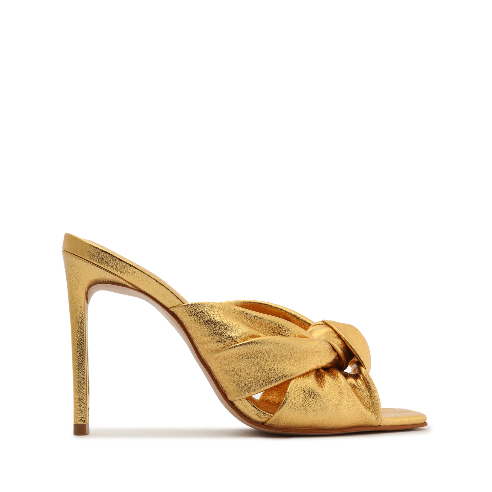 Mindy Metallic Leather Sandal – SCHUTZ