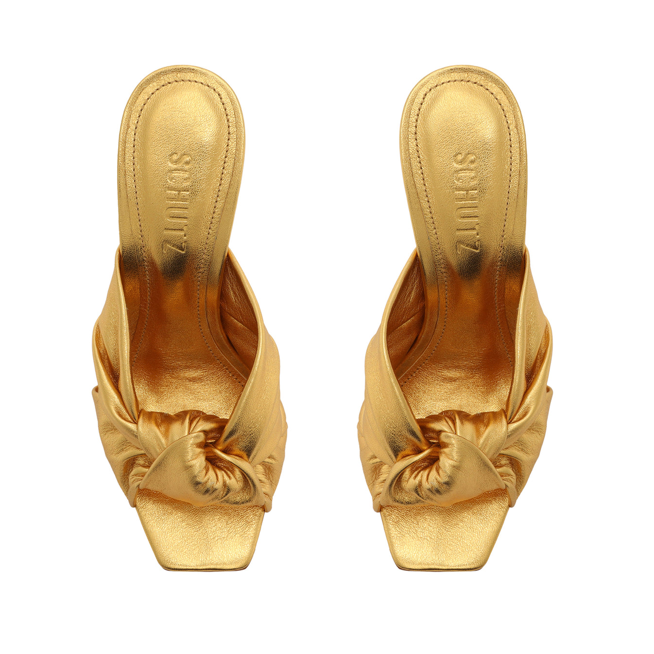 Mindy Metallic Leather Sandal – SCHUTZ